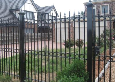 Chine Beautifully 5′ X 8′ Ornamental Wrought Iron Fencing Q235 Low Carbon Steel à vendre