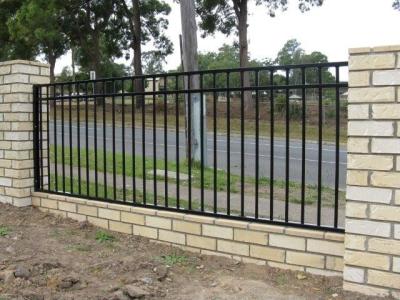 China H7ft Residential Steel Fence Panels , Non Corrosive Steel Picket Fencing for sale