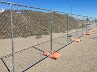 China 2.5mm Diameter Wire 3.6m Width Temporary Security Fencing With Chain Link for sale