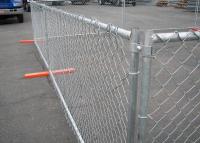 China 2.5mm Diameter Wire 3.6m Width Temporary Security Fencing With Chain Link for sale