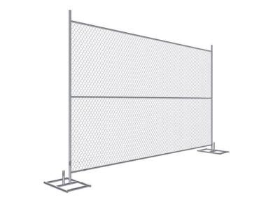 China W3.66m Chain Link Construction Fence , H1.8m Temporary Chain Link Fence Panels for sale