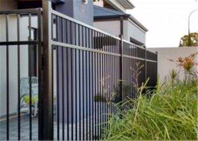 China Black 2.4mm Length Tubular Security Fencing Powder Coated With Post for sale