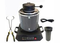 China Lightweight Portable Gold Melting Furnace 1kg 1500W with PID Controller for Jewelry Shops for sale