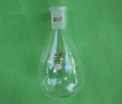 China High Quality Flask Eggplant Shape Lab Evaporating Distillation Glass Borosilicate Lab supplier for sale