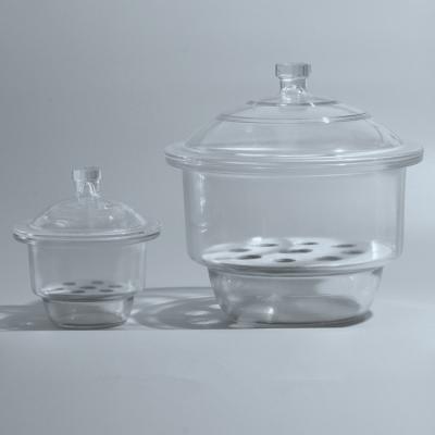 China Desiccator with Porcelain Plate Clear Glass Laboratory Drying Equipment Shenzhen supplies for sale