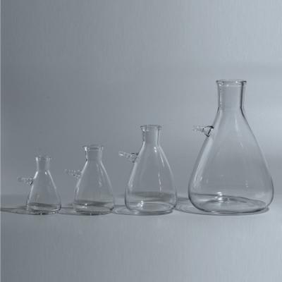China 125ml to 10000ml Glass Filtration Suction Flask With One Side Upper Mouth, Laboratory Borosilicate for sale