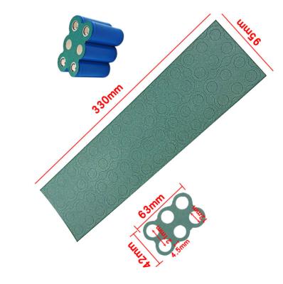 China 2×3 Six-Cell Hollow Battery Pack Fish Paper Insulation Gasket for Lithium Batteries for sale