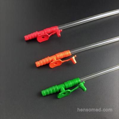 China Cap Cone Connector Type PVC Sputum Suction Catheter Tube Fr6-22 Disposable for sale