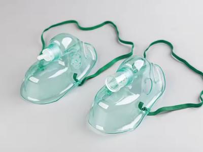 China Medical Grade PVC/Silicone Anesthesia & Respiratory Mask with Adjustable Luer Connector and Sterile Packaging for sale