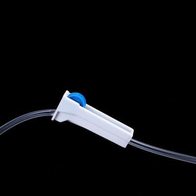 China Transparent IV Infusion Set with Adjustable Flow Regulator and 60 Drops/ml for Medical Use for sale