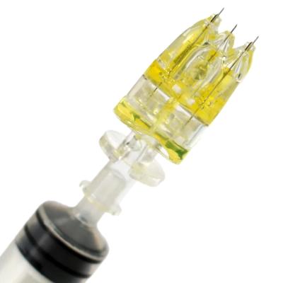 China Sterile 5 Pins Adjustable Needle Length Crystal Multi Injector Meso Needle for Beauty Salon for sale
