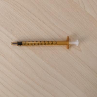 China PP 5/10/20/50/60ML Disposable Single Use Light-shielded Light-proof Dispensing Syringes with Needle for sale