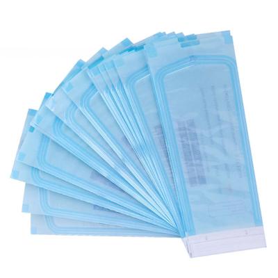 China 70*230mm PE Medical Grade Self Sealing Sterile Pouch Dental Instrument Sterilization Bag For Clinic / Hospital for sale