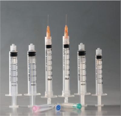 China Disposable Sterile Syringes Luer Lock Non Pyrogenic Three Part 10 Ml 20 Ml for sale