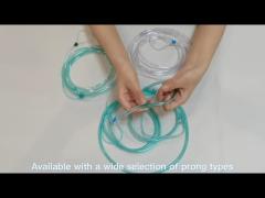 2.1m O2 Co2 Nasal Cannula Star Lumen Oxygen Cannula Types