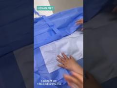 生殖不能の外科医のガウンは手術衣の病院の使い捨て可能なSergicalのガウンを補強した