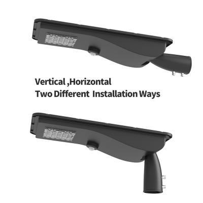 China Programmable Intergrated Wireless Solar Street Light DC 12V 24AH for sale