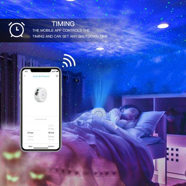Luci astute del proiettore della stella del App di Wifi per il moodl della decorazione della stanza che ighting di base bianco della decorazione domestica