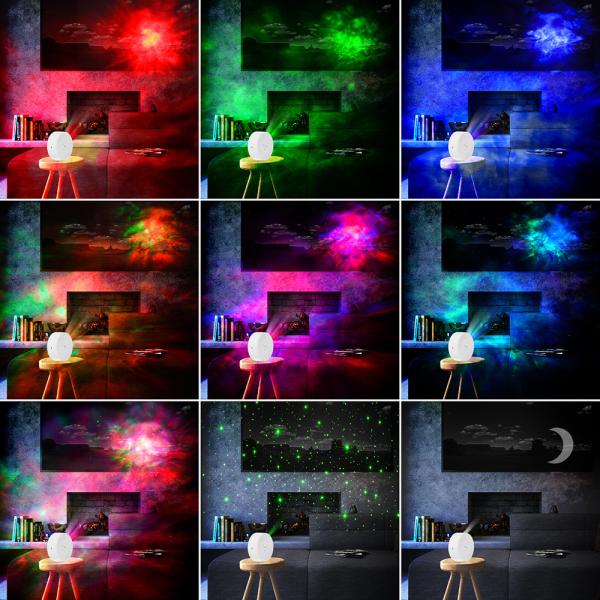 Luci a distanza del proiettore della stella della luna per la ripresa esterna bianca ighting della decorazione domestica del moodl della decorazione della stanza