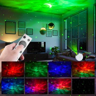 China Multiscene RGB Star Moon Night Light , Voice Control Moon Nebula Lamp Projector for sale