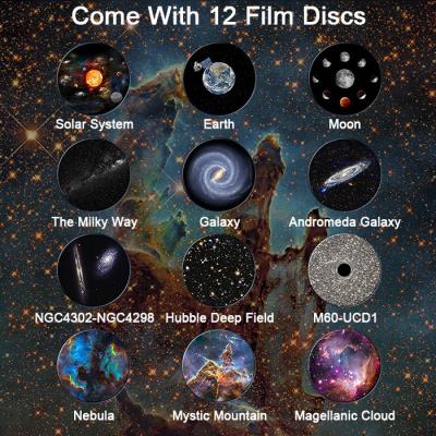 China 12 HD Film Discs Planetarium Galaxy Projector With Timing Adjustable for sale