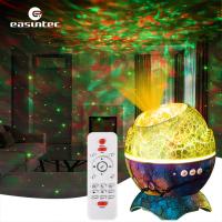 China Dinosaur Egg Star Projector Night Light with Bluetooth Speaker 14 Star Ocean Wave Modes 5V USB for sale