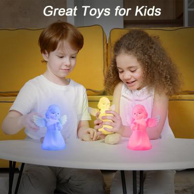 Cina Luce notturna multicolore Angel Shape Adjustable Brightness del silicone dell'OEM in vendita