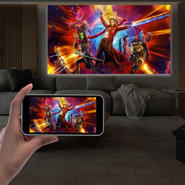 Teléfono móvil portátil Mini Projector 1080P del ABS compatible con el palillo HDMI USB de la TV