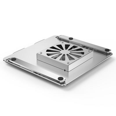 Cina supporto più fresco del computer portatile della lega di alluminio del fan di 12025mm LED RGB a 12 pollici in vendita