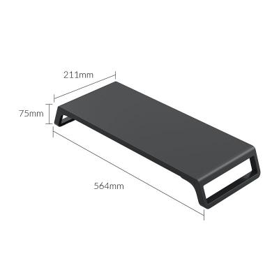 China 75mm de Tribunestootbord 1380g van de Hoogte1380g Zwart Monitor met Stevige Houten ABS Te koop