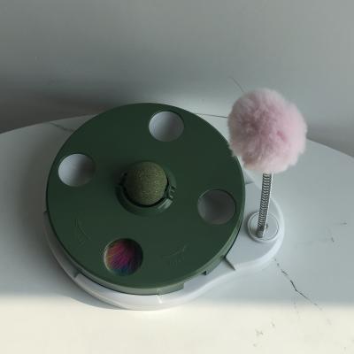 China Funny Automatic Rolling Electric Cat Toys USB Rechargeable Attractive Interactive Pet Toys for sale