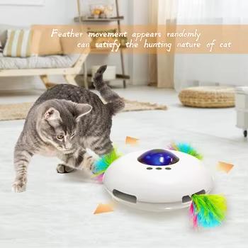China Electric Pet Cat Toys Automatic Smart Training Self Moving Indoor Interactive Pet Toys for sale