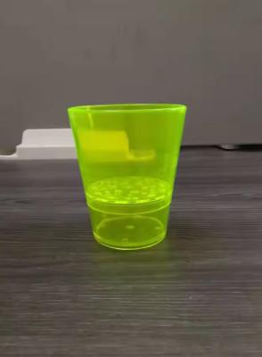 China Double Wall Insulation Plastic Whiskey Glass 250ml Capacity Shatterproof Home Use for sale