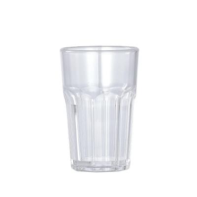 China Clear 200ml Custom Plastic Shot Glasses High Octagon PC PS Reusable Drinking Cup for sale