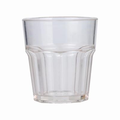 China Custom 200ml Classical PS Octagon Plastic Wine Glasses For Parties Home Hotel for sale