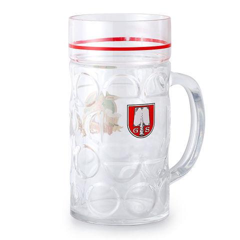Quality 2300ml Capacity Heavy Duty Polystyrene Beer Stein Customizable Printing for Party Events for sale