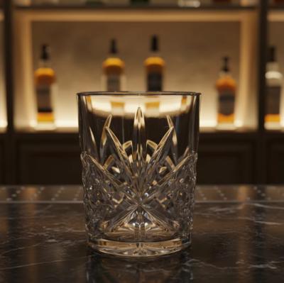 China Classic Whiskey Glass 400ml Large Capacity - Premium PC Tumbler, Crystal Clear, Dishwasher Safe, Stackable Rocks Glasses for Bourbon, Scotch, Old Fashioned - Gift for Men for sale