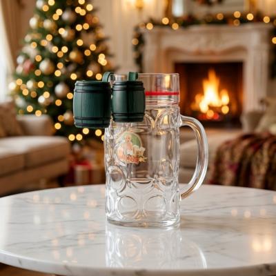China 25ml Capacity Plastic Mini Shot Glass Authentic Barrel Design Whiskey Plastic Cups for sale