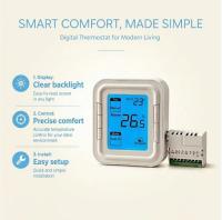 Quality Auto Fan Speed Air Conditioner Controller HVAC Thermostat Panel with LCD Display for sale
