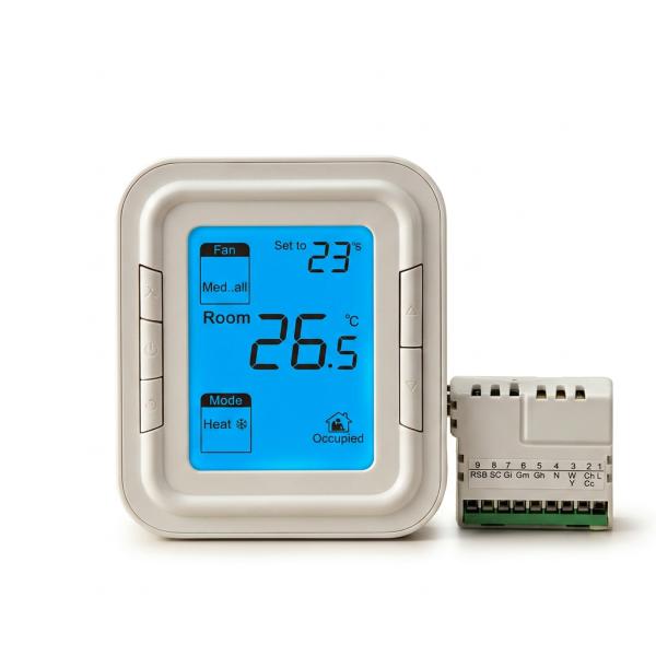 Quality Auto Fan Speed Air Conditioner Controller HVAC Thermostat Panel with LCD Display for sale