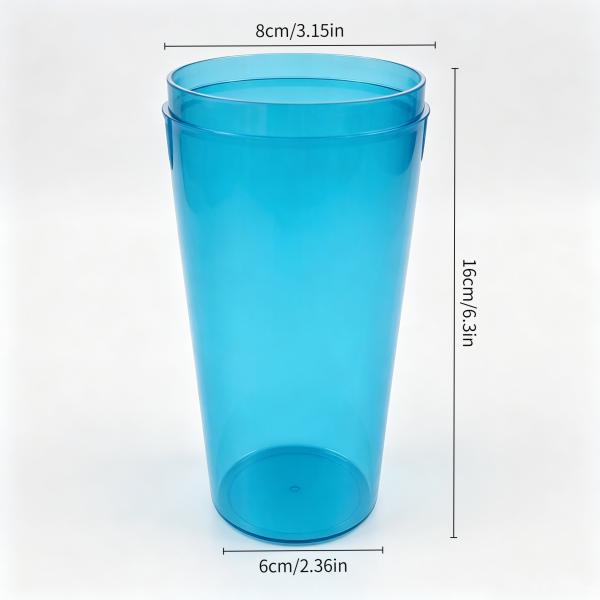 Quality 20oz Capacity Plastic Cocktail Shaker with Custom Logo Printing and Durable PS for sale