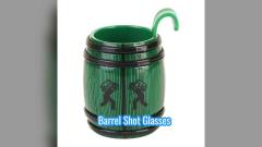 Barrel Shot Glasses Whiskey Bar Service