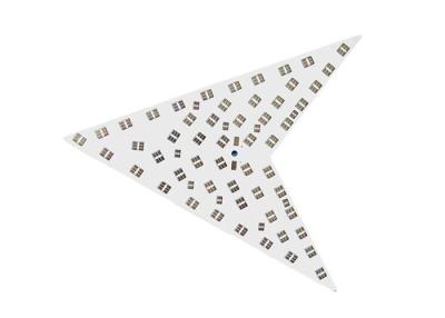 China Arrow Shape Special LED PCB Fabrication Aluminum Base 1-2 Layer For ODM Project for sale