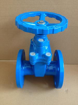 China (BS) Cast Iron Resilient Gate Valve nor-rising stem Flanged Ends for sale