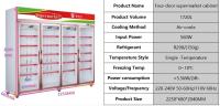 Quality 1720L High Efficiency Commercial Display Freezer Energy Saving 4 Door Display for sale
