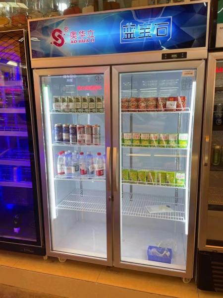 Quality Precise Control Glass Door Merchandiser Refrigerator 667L Stable Operation for sale