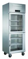 Quality Easy Cleanup Commercial Display Refrigerator 800L 2 Door Glass Door Freezer for sale