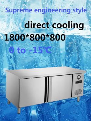 China Mildew Proof Two Door Undercounter Freezer Environmental Friendly Easy Cleaning for sale