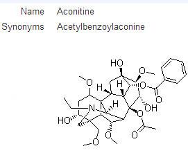 China 98%Aconitine,Aconitine powder,Aconite Root Extract CAS No.:302-27-2 for sale
