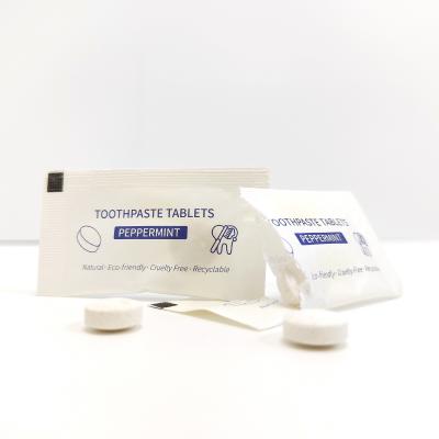 China 0.8g Mint Teeth Whitening Tablets travel toothpaste 3 Years Shelf life for sale